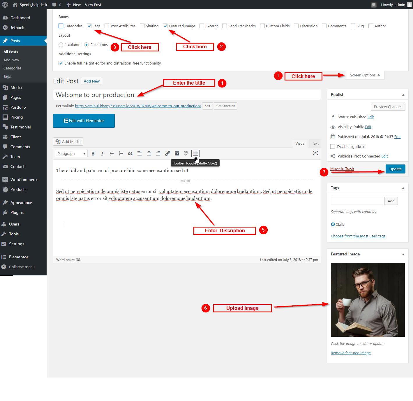 How To Create Latest Blog Page Specia HelpDesk