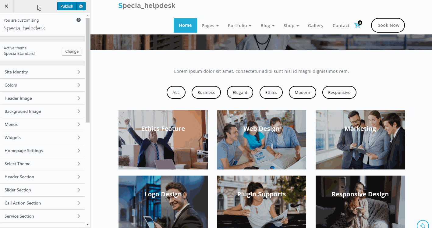 How To Add Portfolio Title Description Specia HelpDesk