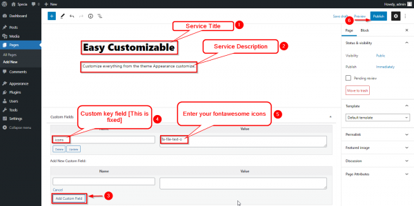 How To Create Service Page Specia HelpDesk